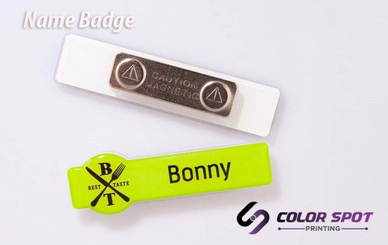 NAME BADGE EPOXY - COLOR SPOT PRINTING